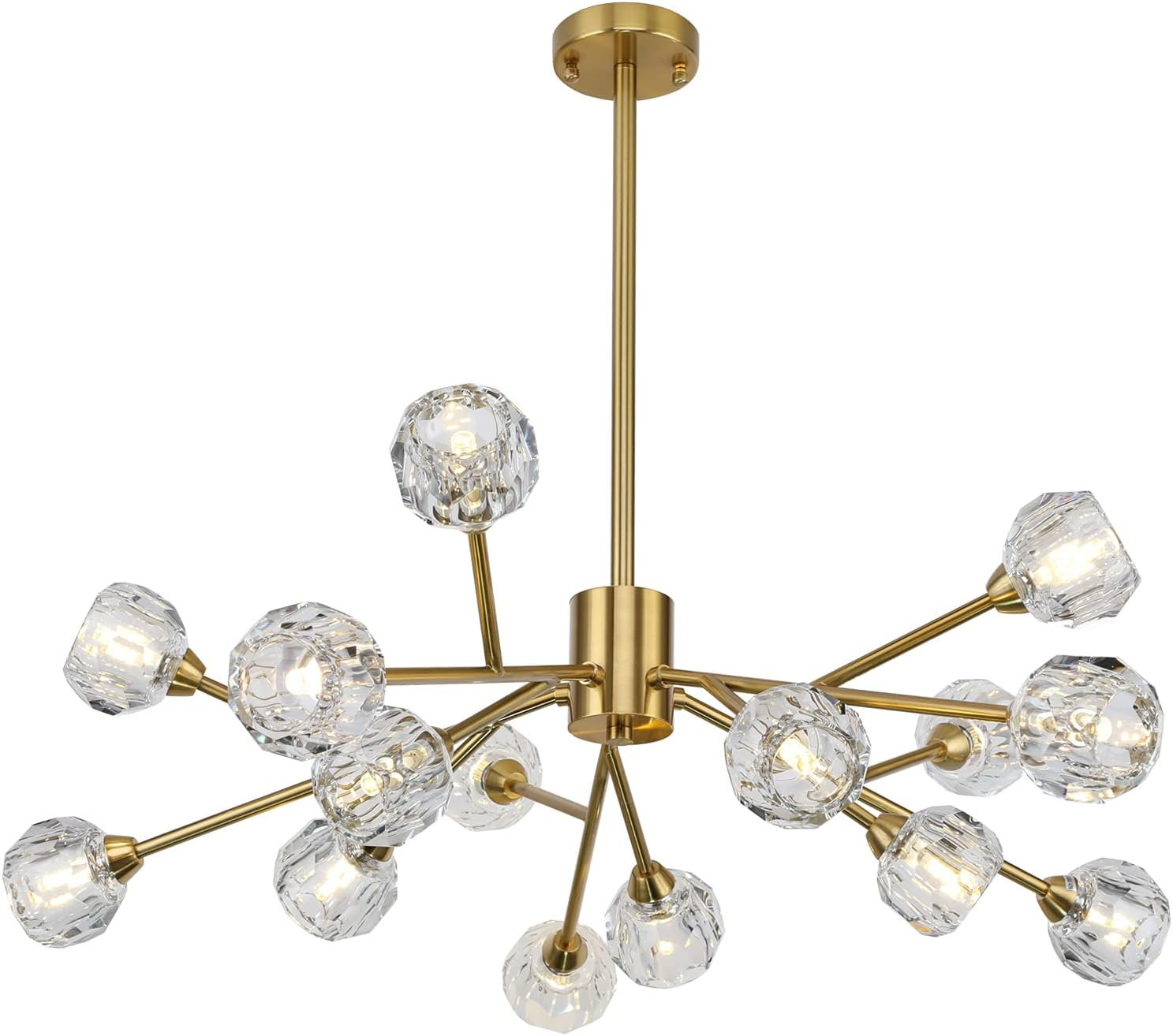 Mercer41 Harliee 15 - Light Sputnik Modern Linear Chandelier | Wayfair