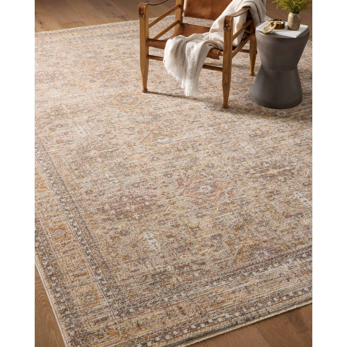 Angela Rose x Loloi Blake Oatmeal / Spice Area Rug & Reviews | Wayfair