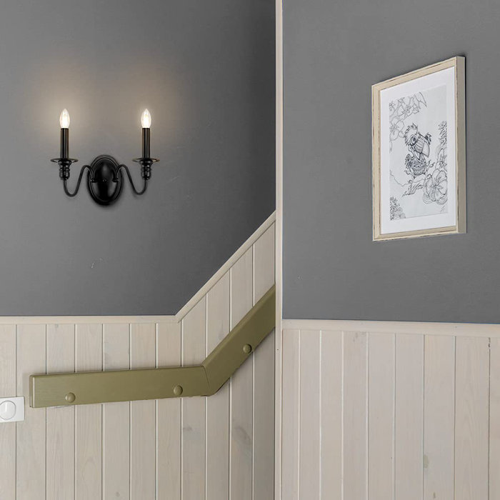 Charlton Home® Cathyrn Steel Candle Wall Light & Reviews | Wayfair