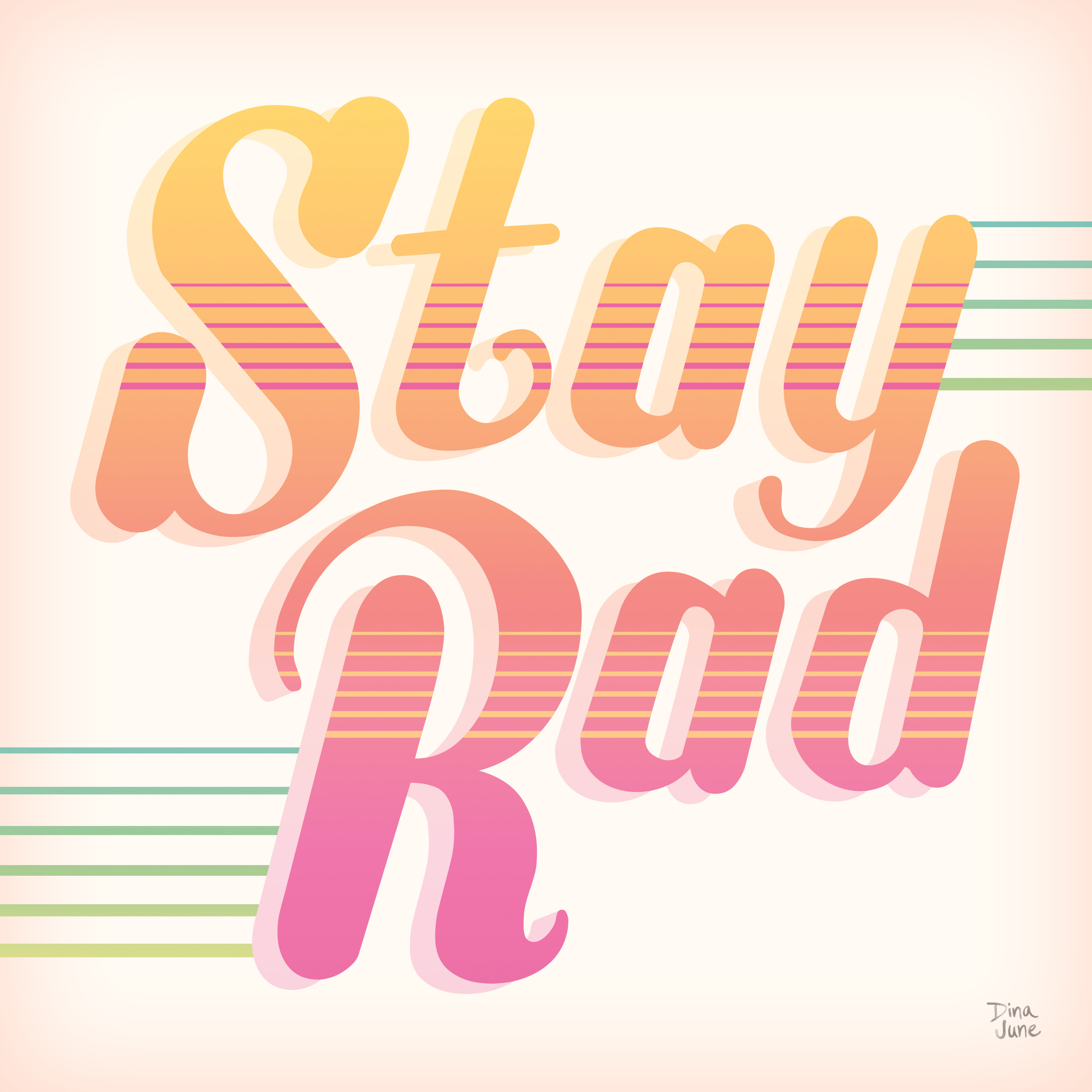 Latitude Run® Stay Rad I by - Wrapped Canvas Textual Art - Wayfair Canada