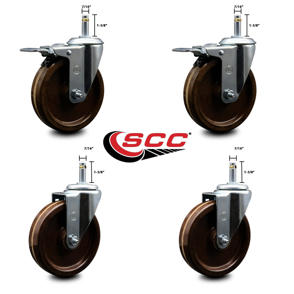 Service Caster Stem Caster Set | Wayfair