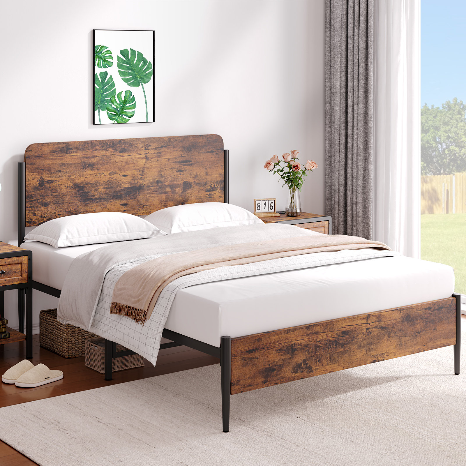 17 Stories Effren Upholstered Open-Frame Bed | Wayfair