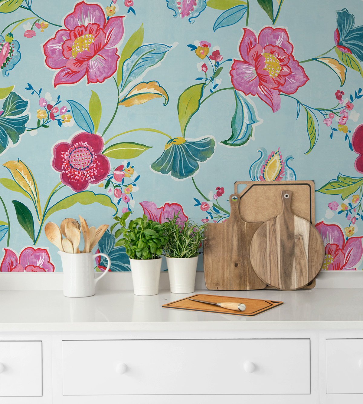 Red Barrel Studio® Zenora Peel & Stick Floral Wallpaper & Reviews | Wayfair
