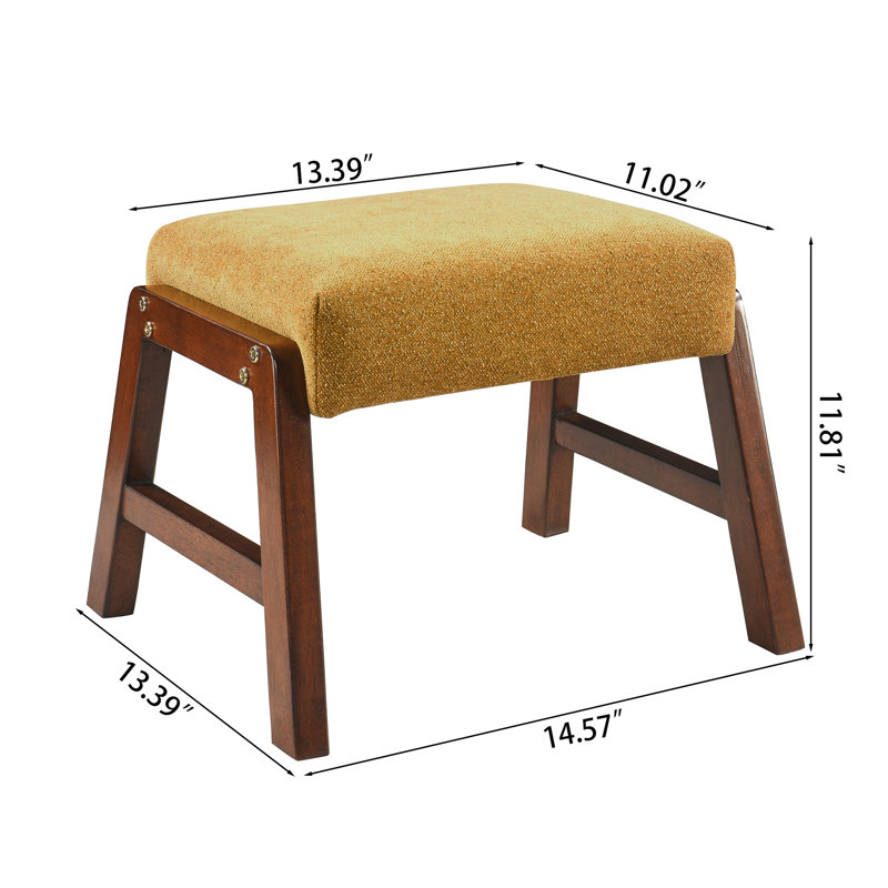 George Oliver Leteke Wood Stackable Step Stool Footstool Ottoman | Wayfair