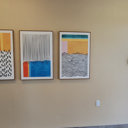 IDEA4WALL Abstract Vibrant Color Blocks Mid-Century Vibrant Color Block ...