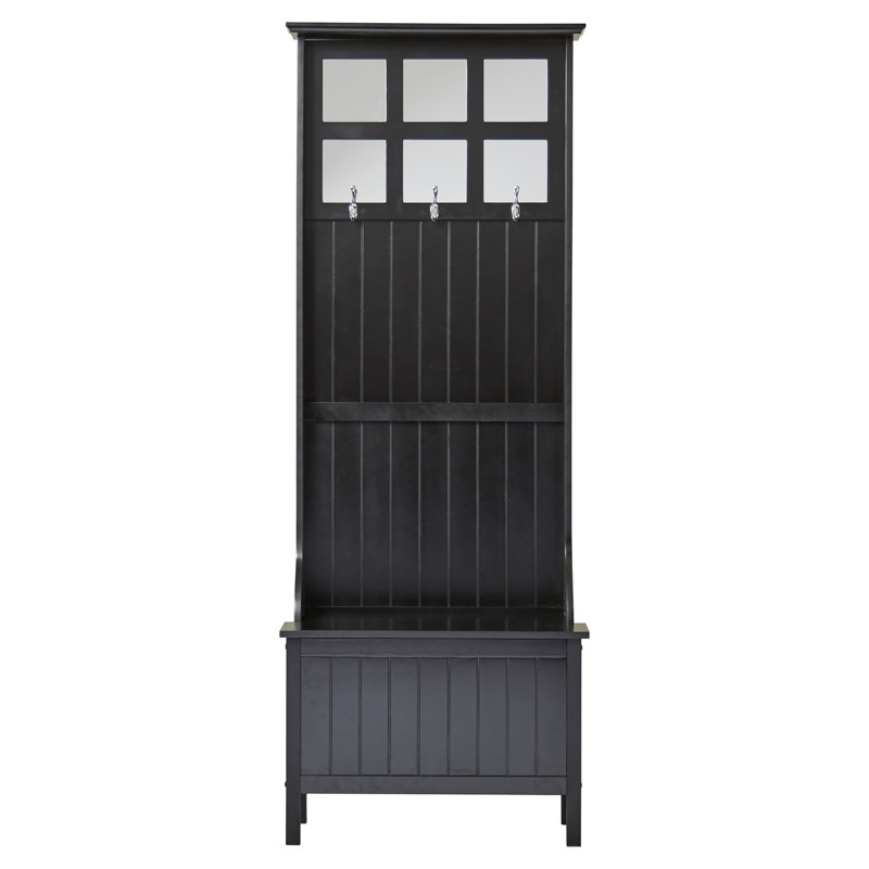 Charlton Home® Wainwright Hall Tree 26'' Wide with Bench and Shoe ...