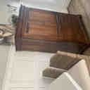 Kelly Clarkson Home Kaia Rattan and Solid Wood Upholstered Stool ...