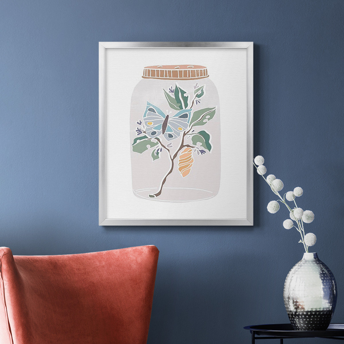Dakota Fields Nature Jar II Premium Framed Canvas - Ready to Hang | Wayfair