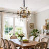 Astoria Grand Classic Crystal Candle Chandelier Antique Bronze Pendant ...