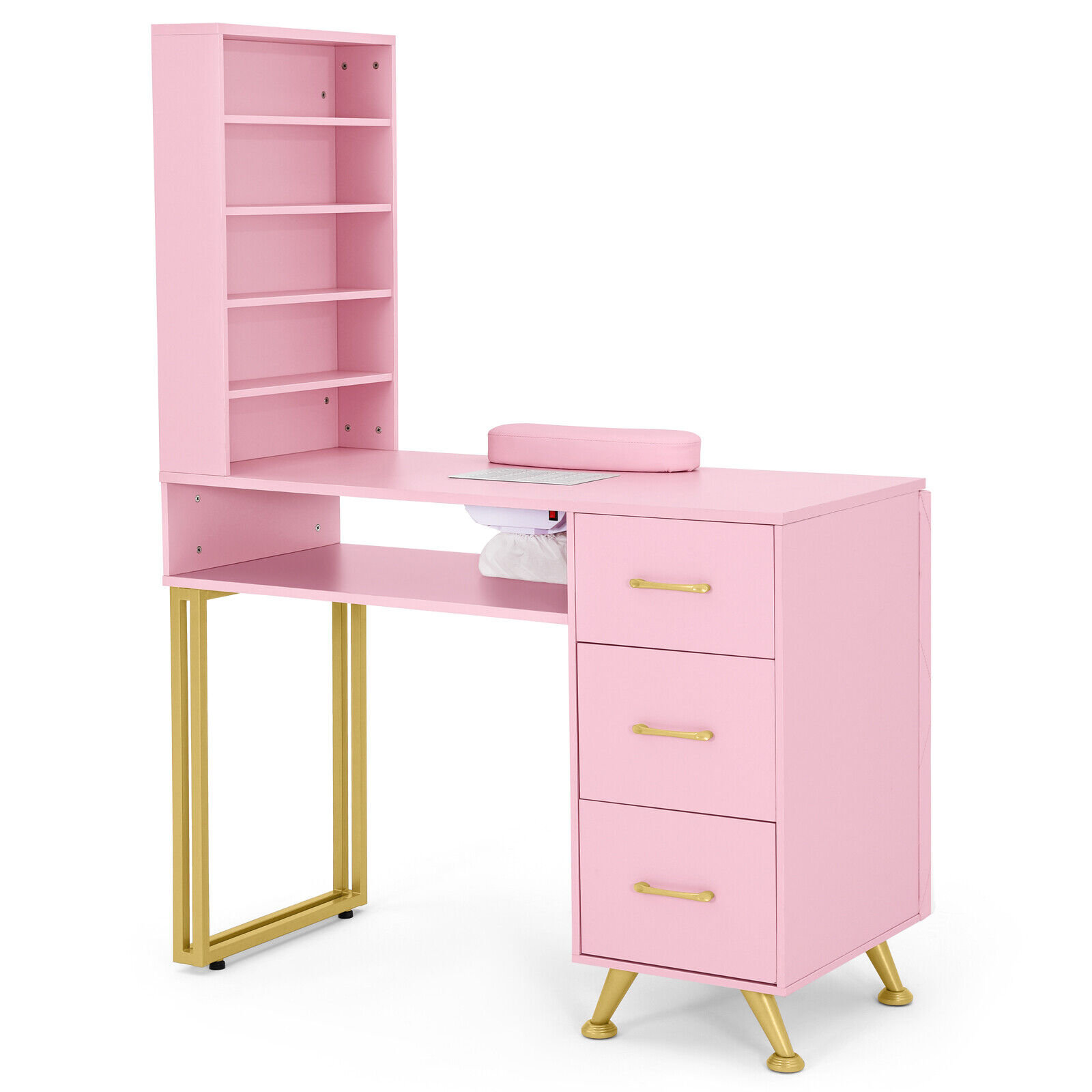 Artist hand Manicure Table with Dust Collector and Removeable Storage ...