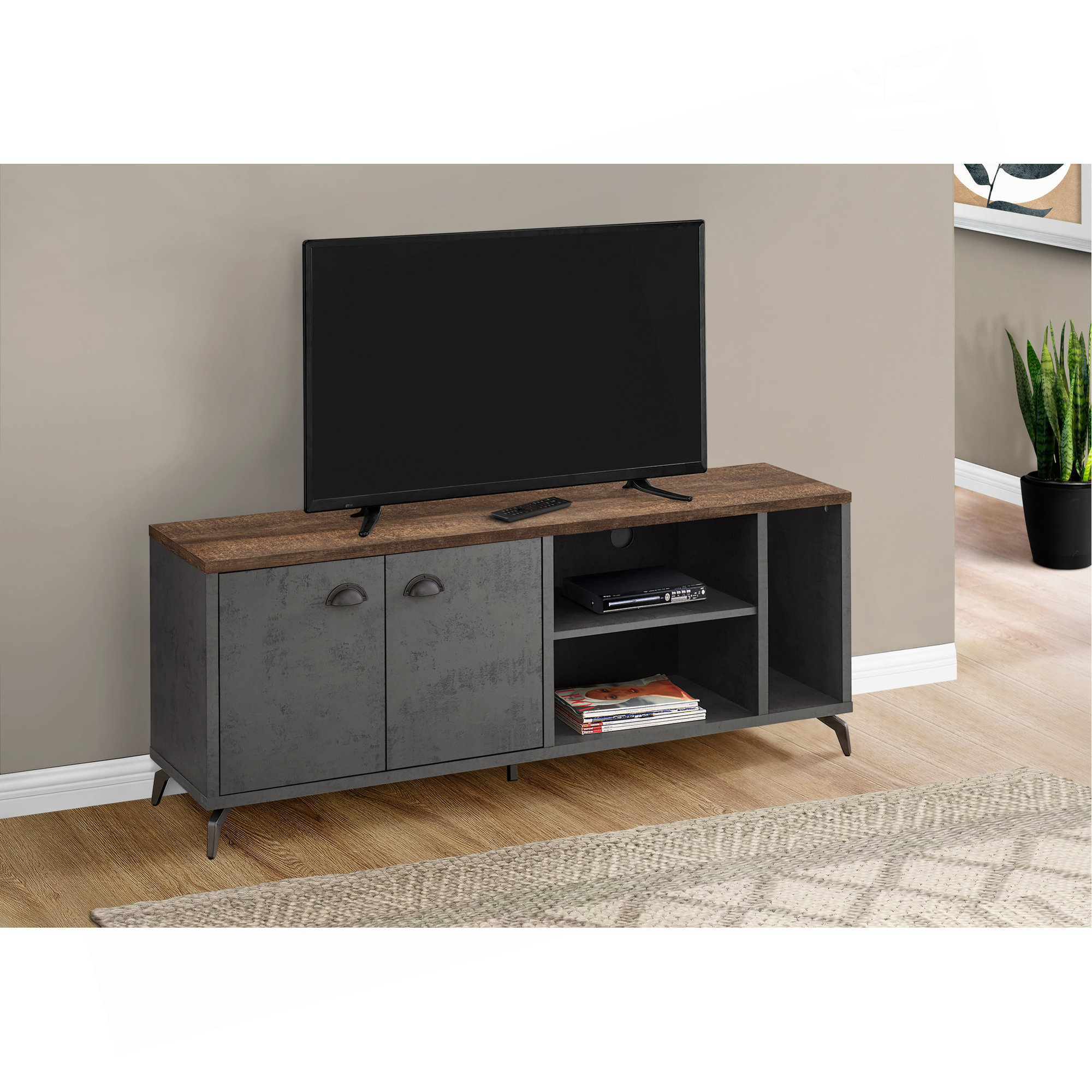 Mr Hua Tv Stand, 60 Inch, Console, Media Entertainment Center, Storage ...