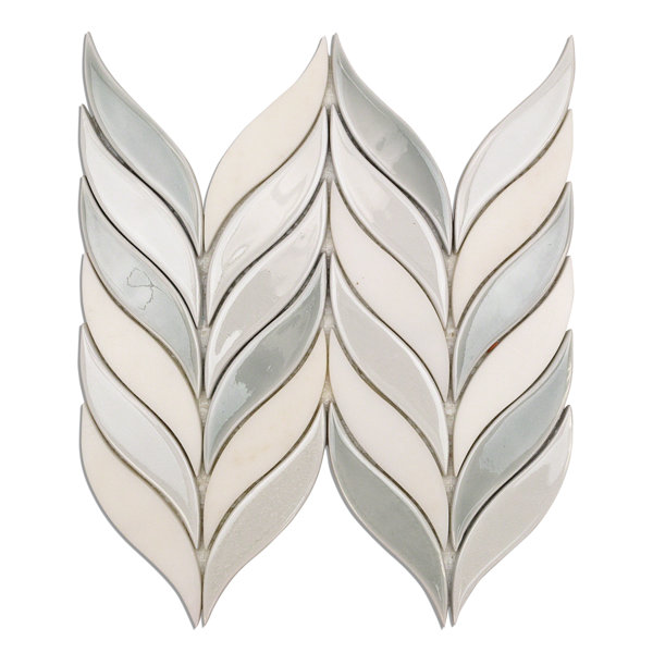 Bond Tile Divine Sprig 2" x 3" Ceramic Mosaic Wall Tile (0.86 Sq. Ft ...