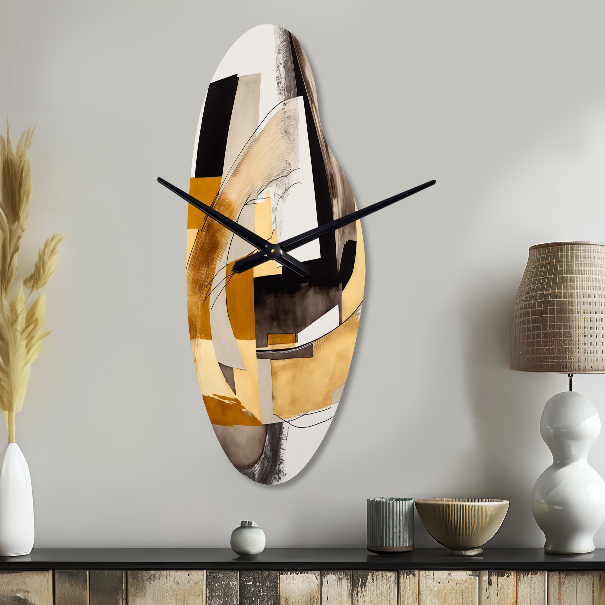 East Urban Home Gabriely Glam Art Deco Abstract IV - Abstract ...