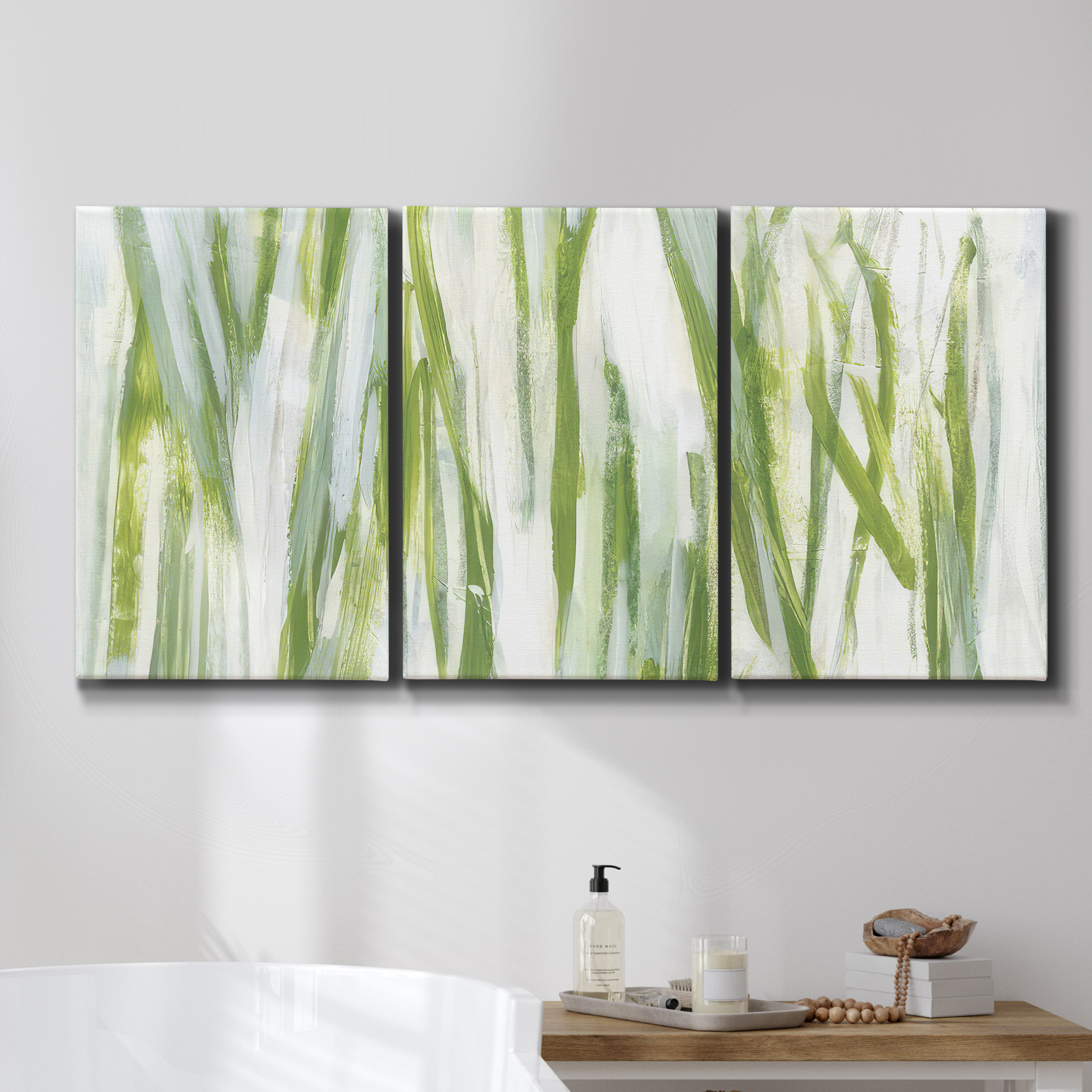 Wrought Studio™ Outside the station Saint - Multi Piece Framed Canvas ...