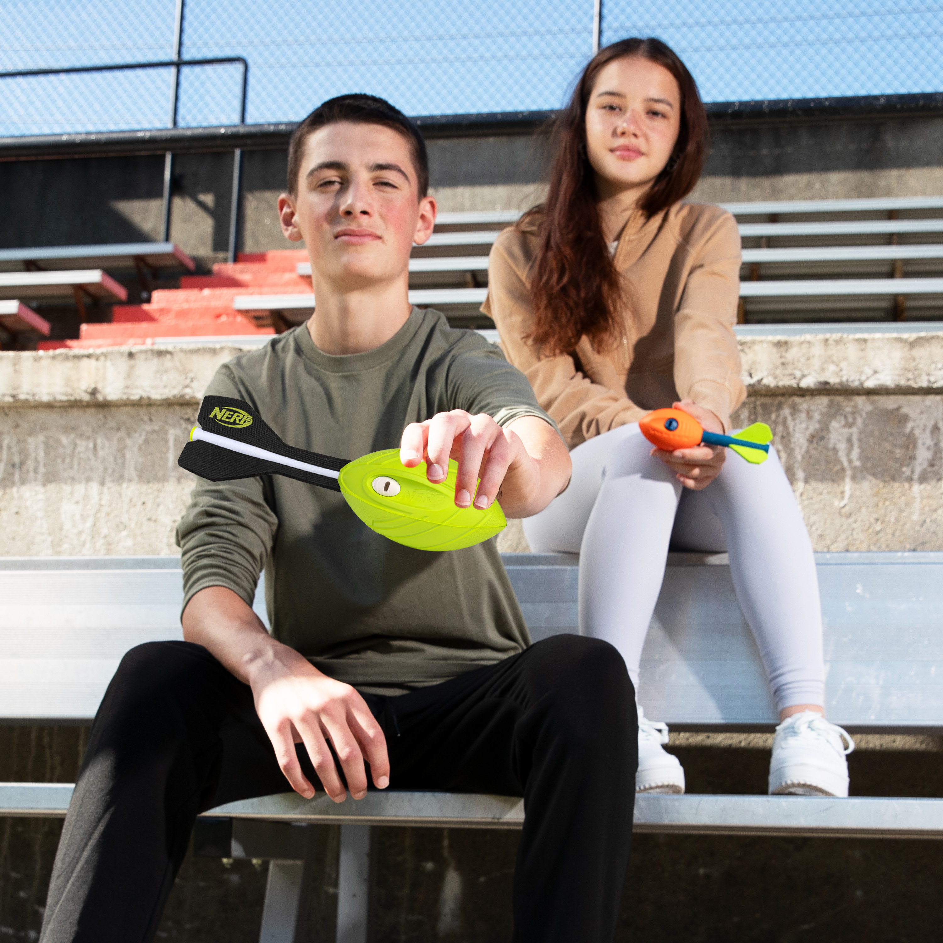 Franklin Sports NERF Vortex Foam Football Dual Power Pack - NERF Ultra ...