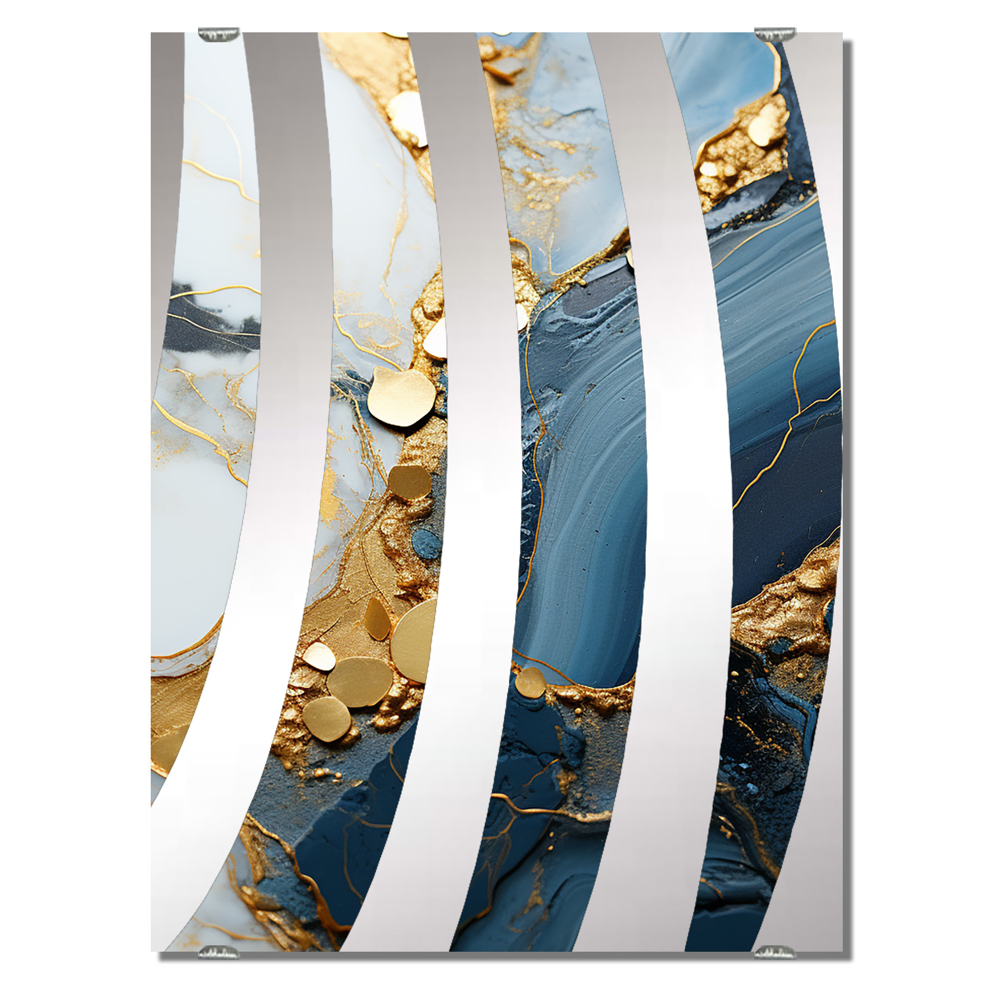 East Urban Home Geode Art V - Abstract Liquid Ink Decorative Wall ...