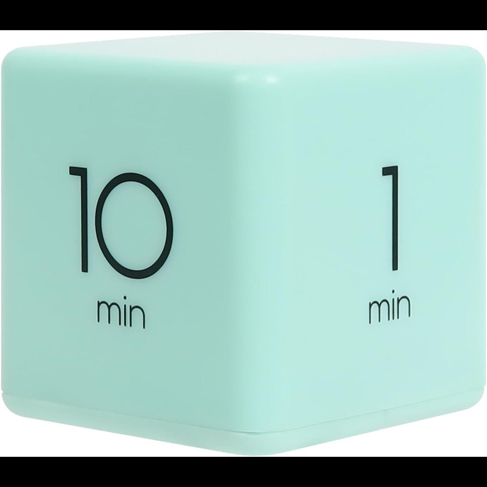 Invenitiah Mooas Cube Timer (Mint), Time Management, Kitchen Timer Kids ...