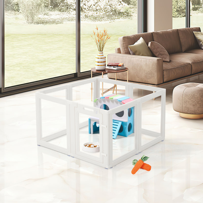 EROMMY 8-panel Pet Pet Pen With Door, Easy Assembly Dog Playpen, Pet ...