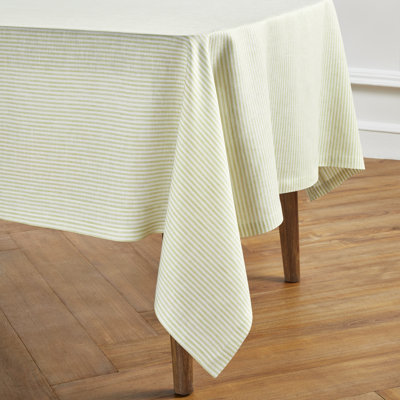 Solino Home Amalfi Stripe - 100% Pure Linen Tablecloth | Wayfair