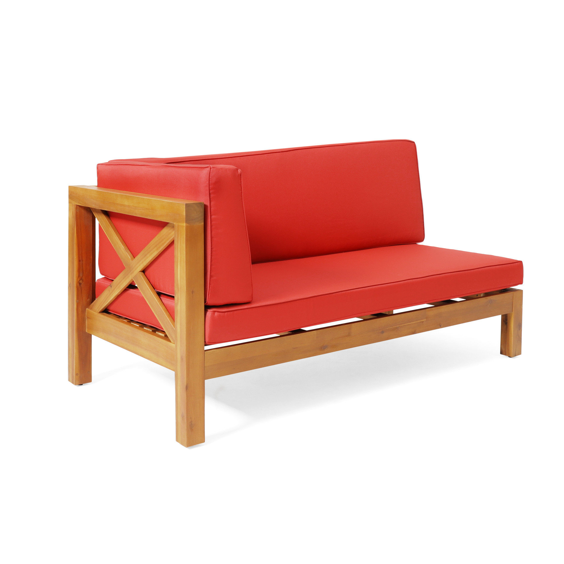 Ophelia & Co. Left Corner Bench, Red - Wood And Water- Cushions For A ...