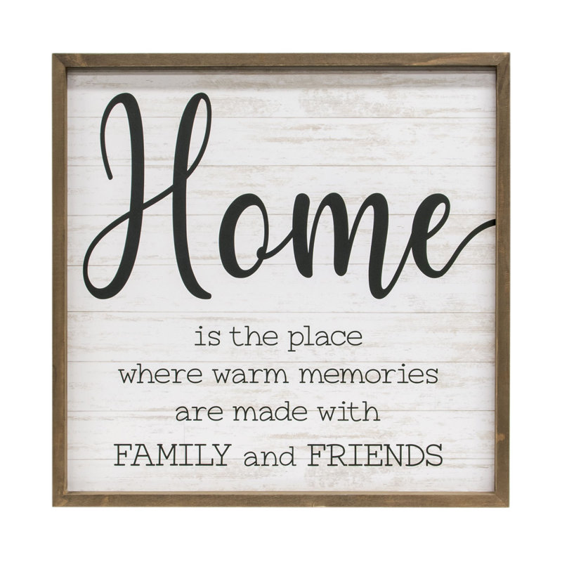 Gracie Oaks Wood Text Wall Decor | Wayfair