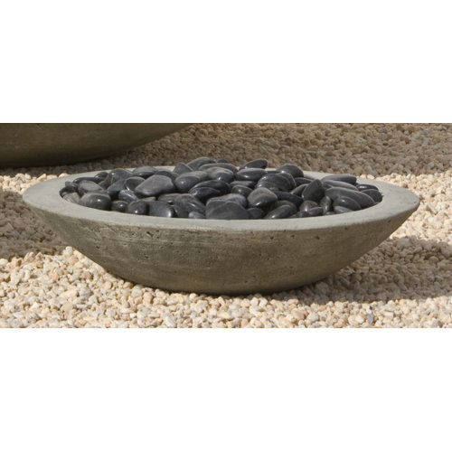 Latitude Run® Low Zen Bowl Cast Stone Pot Planter & Reviews | Wayfair