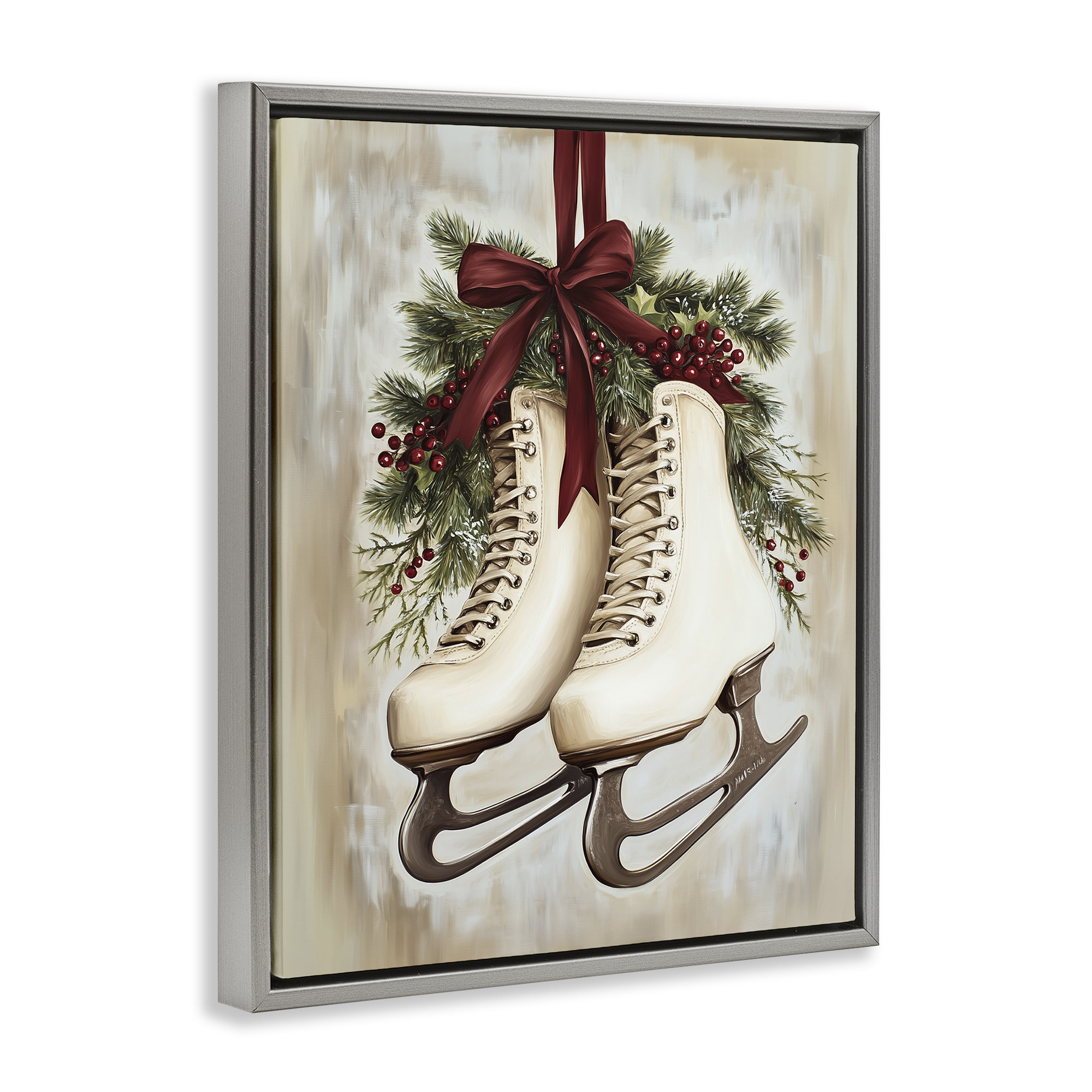 Red Barrel Studio® Festive Ice Skates Floating Frame, design by ...