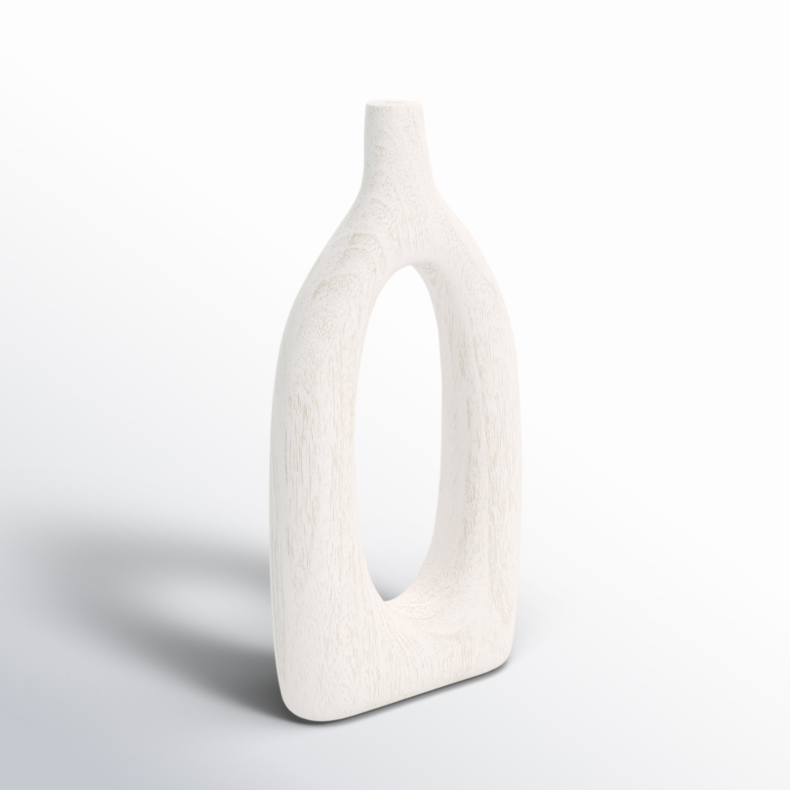 Joss & Main Cut-out Vase, Paulownia Woo, Decorative Rustic Vase for ...