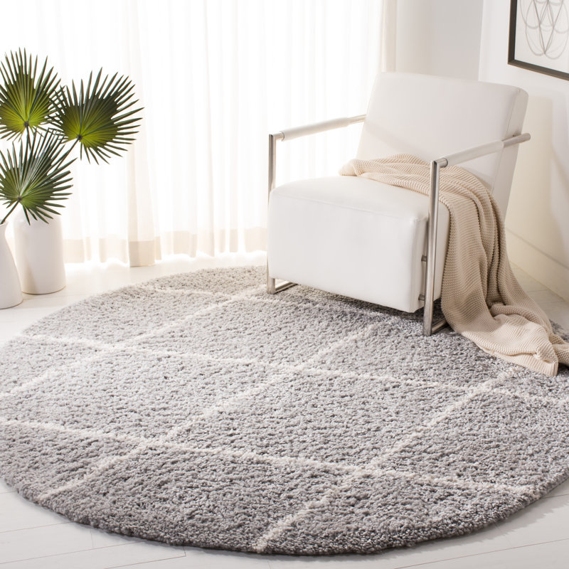 Wade Logan® Keana Geometric Gray/Cream Area Rug & Reviews | Wayfair