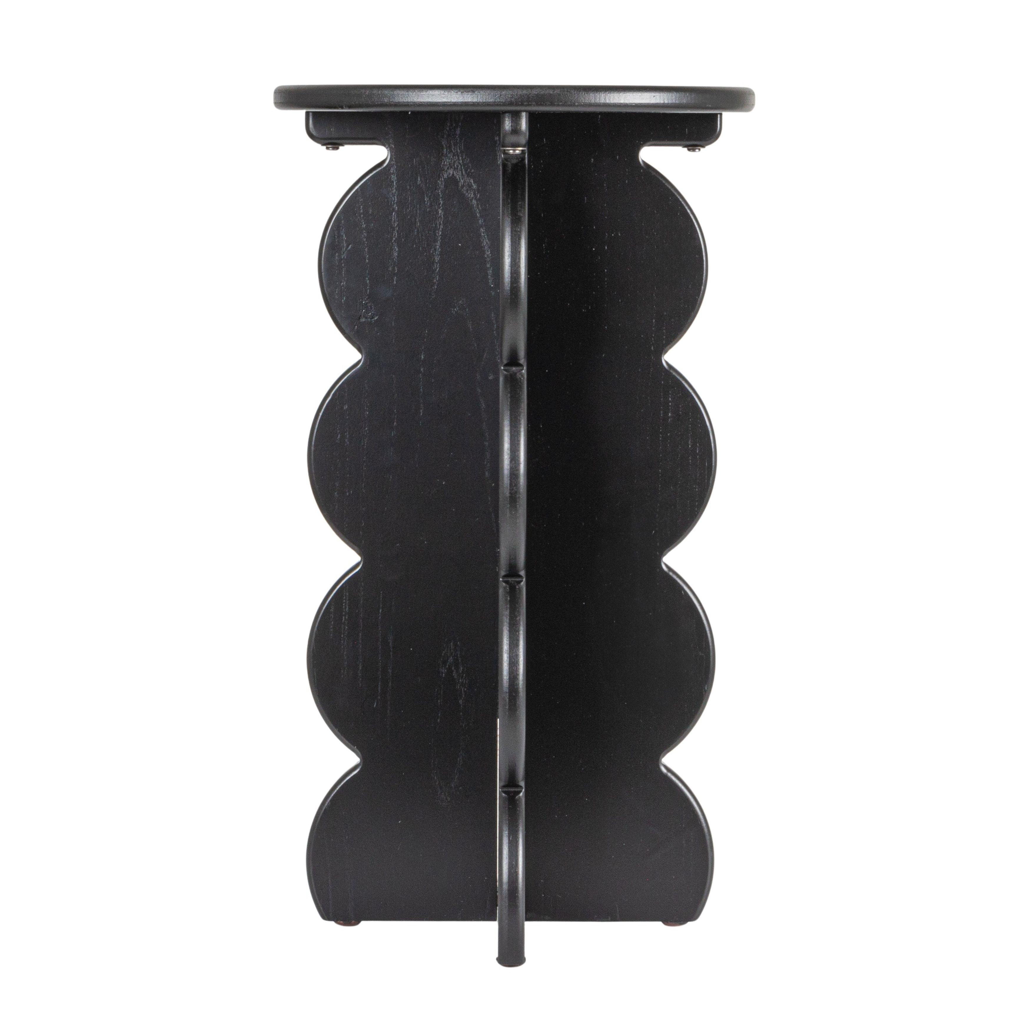 Millwood Pines Scalloped Edge Accent Table | Wayfair
