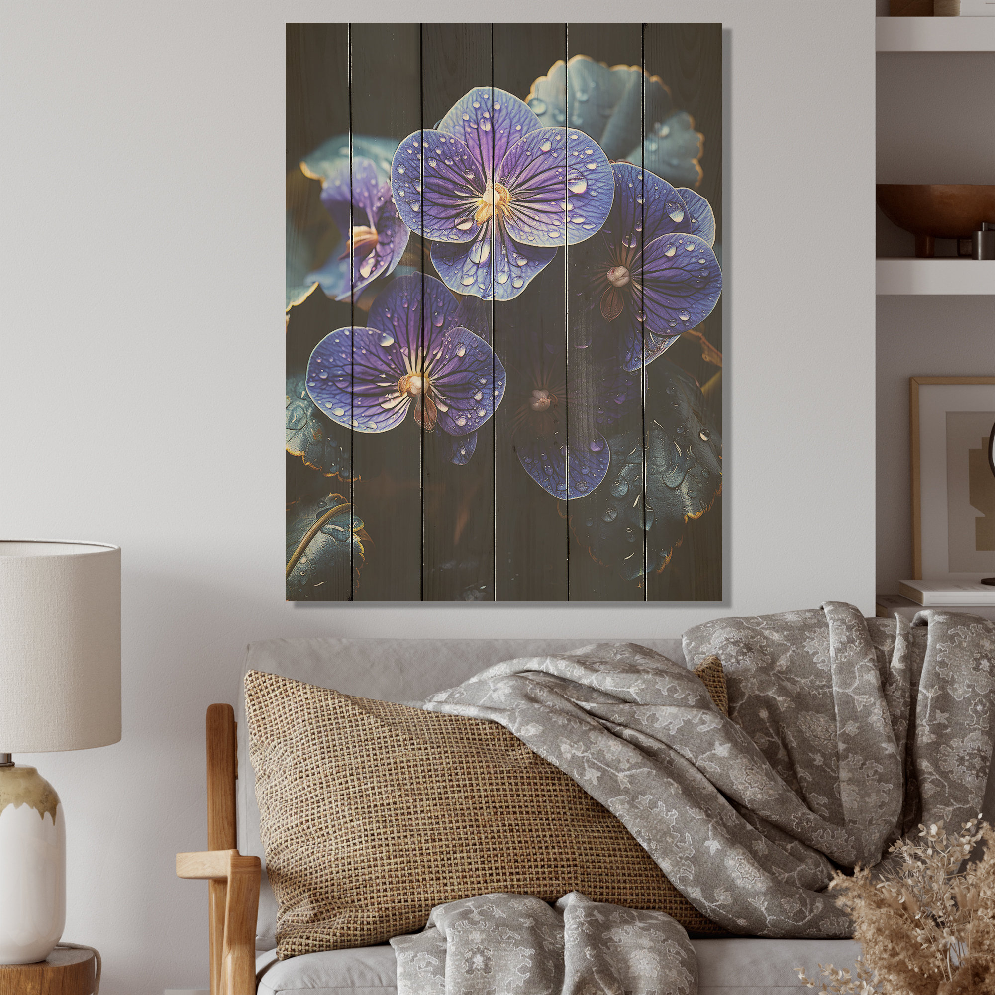 Lark Manor™ Violets Illuminated By Moonlight Create A Dreamy - Violets ...