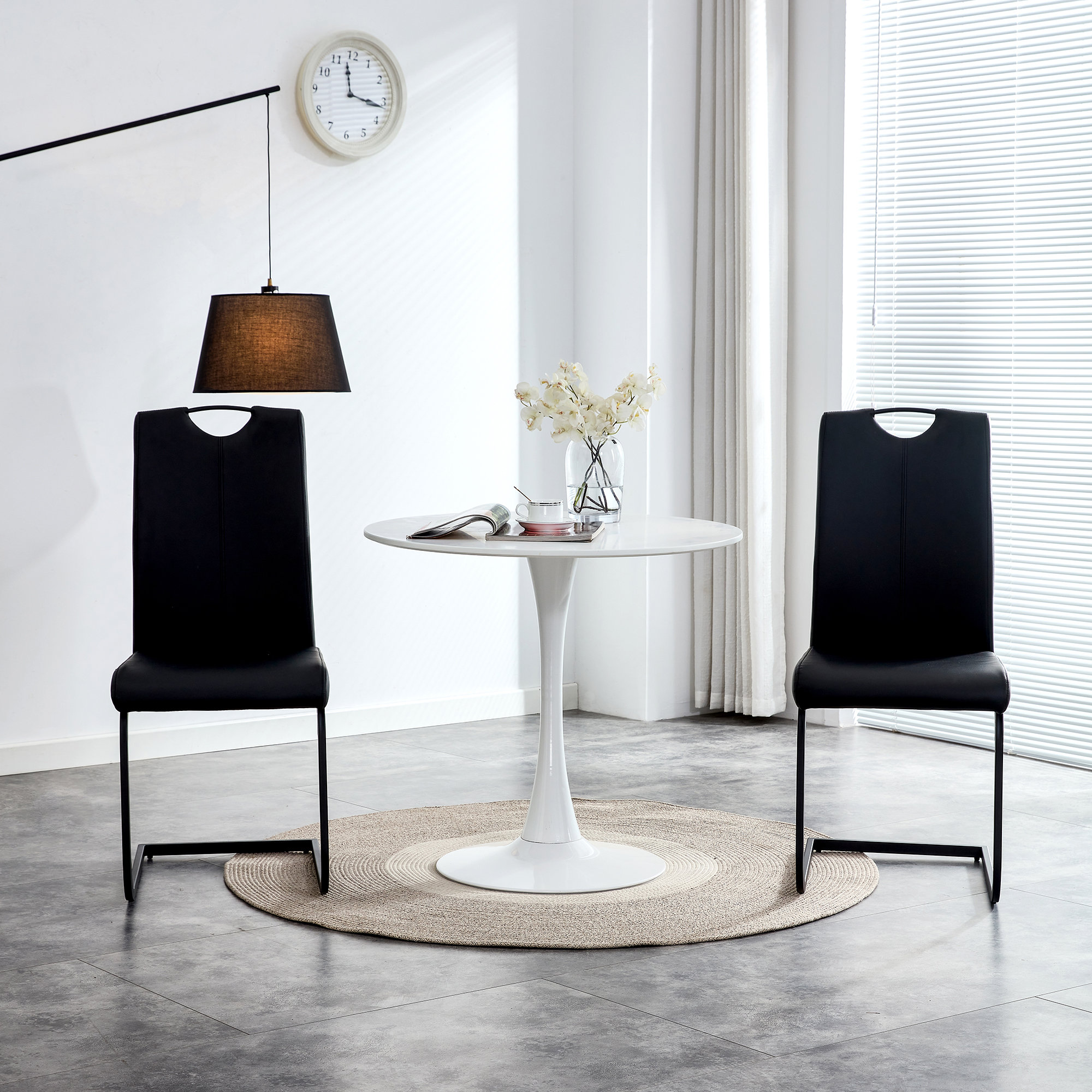 Ivy Bronx Datavius Dining Chairs, Kitchen Chairs, Faux Leather Dining ...