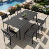 Hokku Designs Georgean 8 - Person Aluminum Patio Dining Set with ...