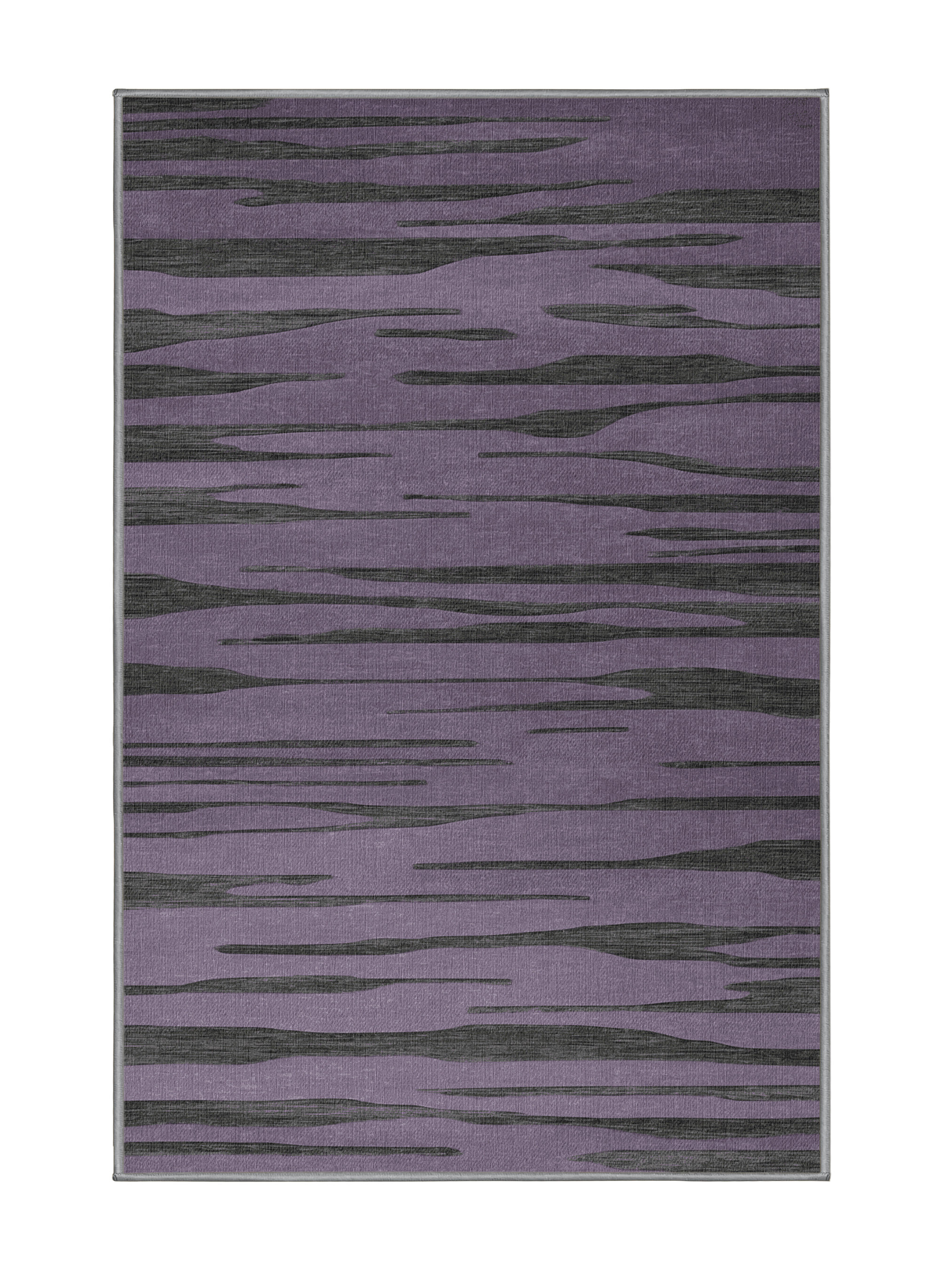 Hokku Designs Machine Washable Abstract Purple Area Rug | Wayfair