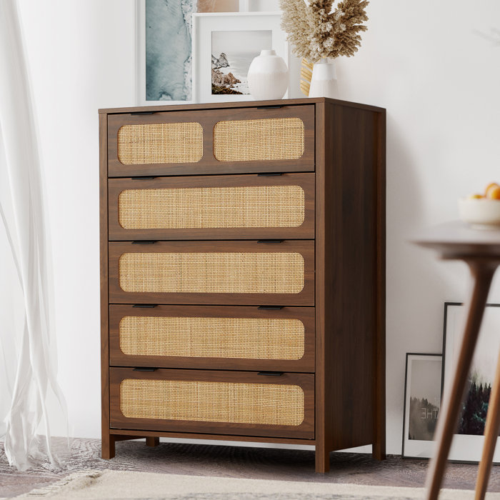 Bay Isle Home Adhemar 5 - Drawer Dresser & Reviews | Wayfair
