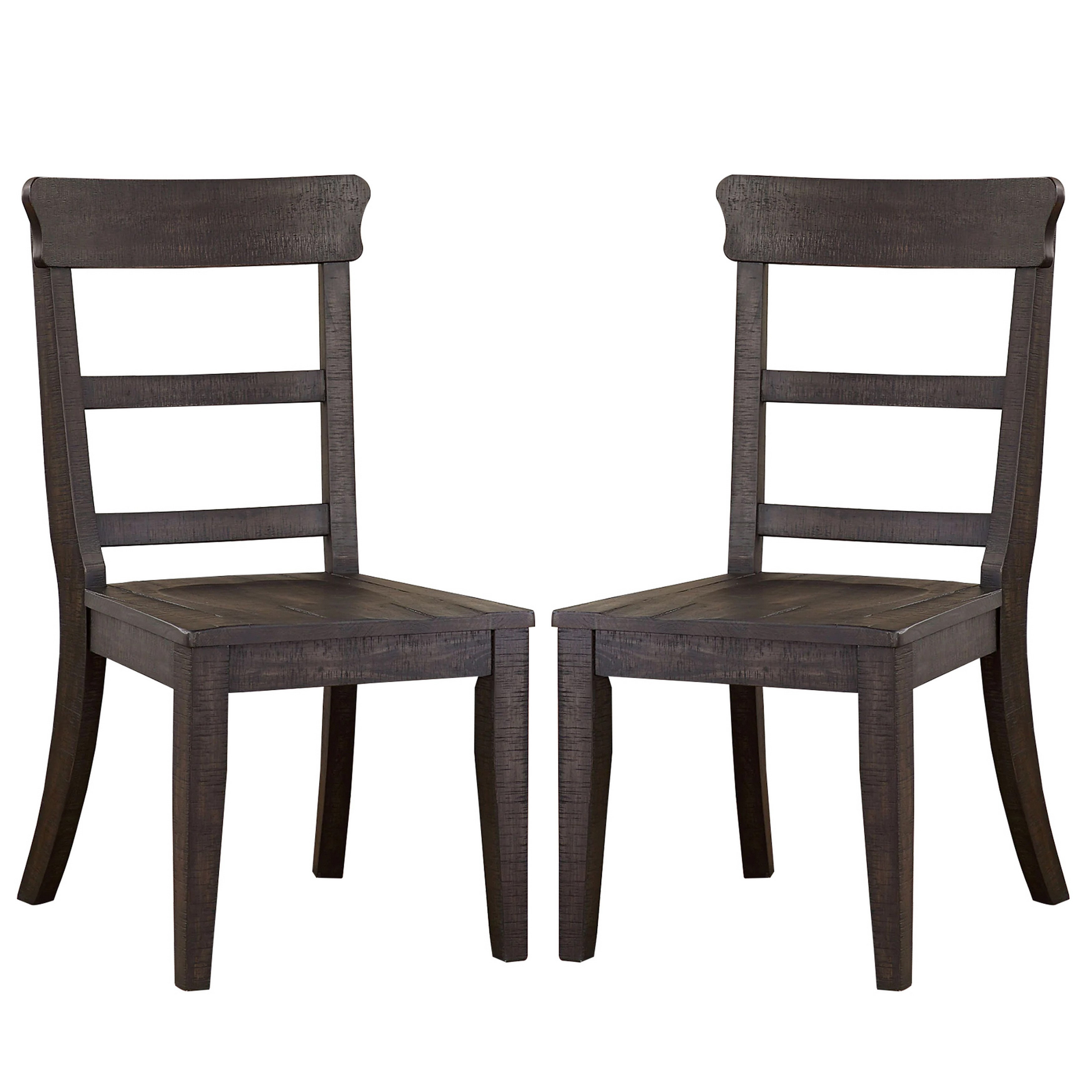 Red Barrel Studio® Lase 22 Inch Dining Side Chair Set Of 2, Ladder Back ...