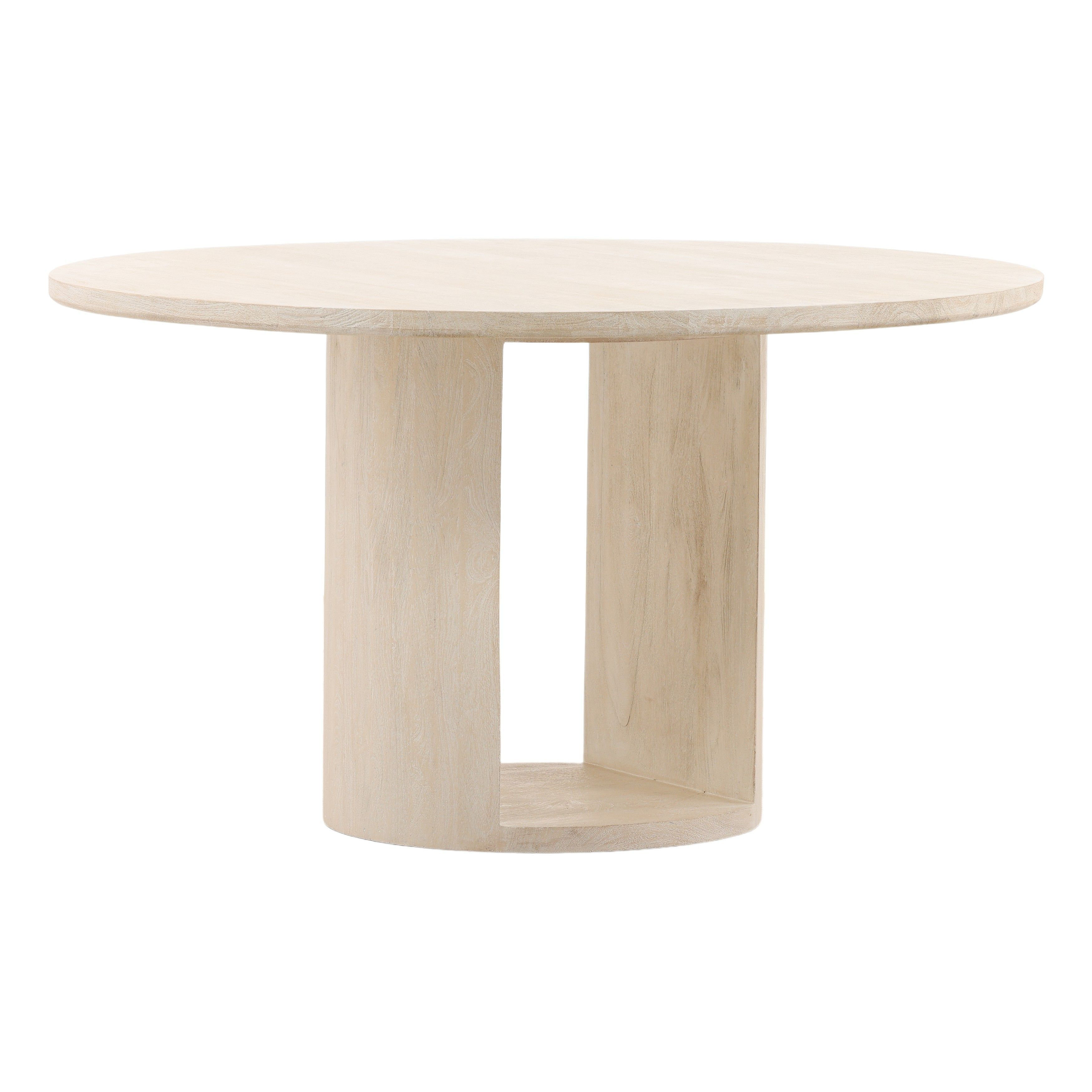 Hokku Designs Ibarra 54" Wide Mango Wood Dining Table, Light Natural ...