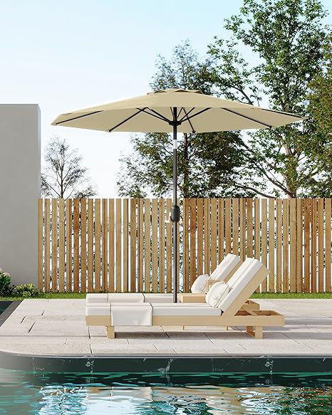 Arlmont & Co. Parasol d'extérieur 7,5 pi, parasol de table 7,5 pi ...