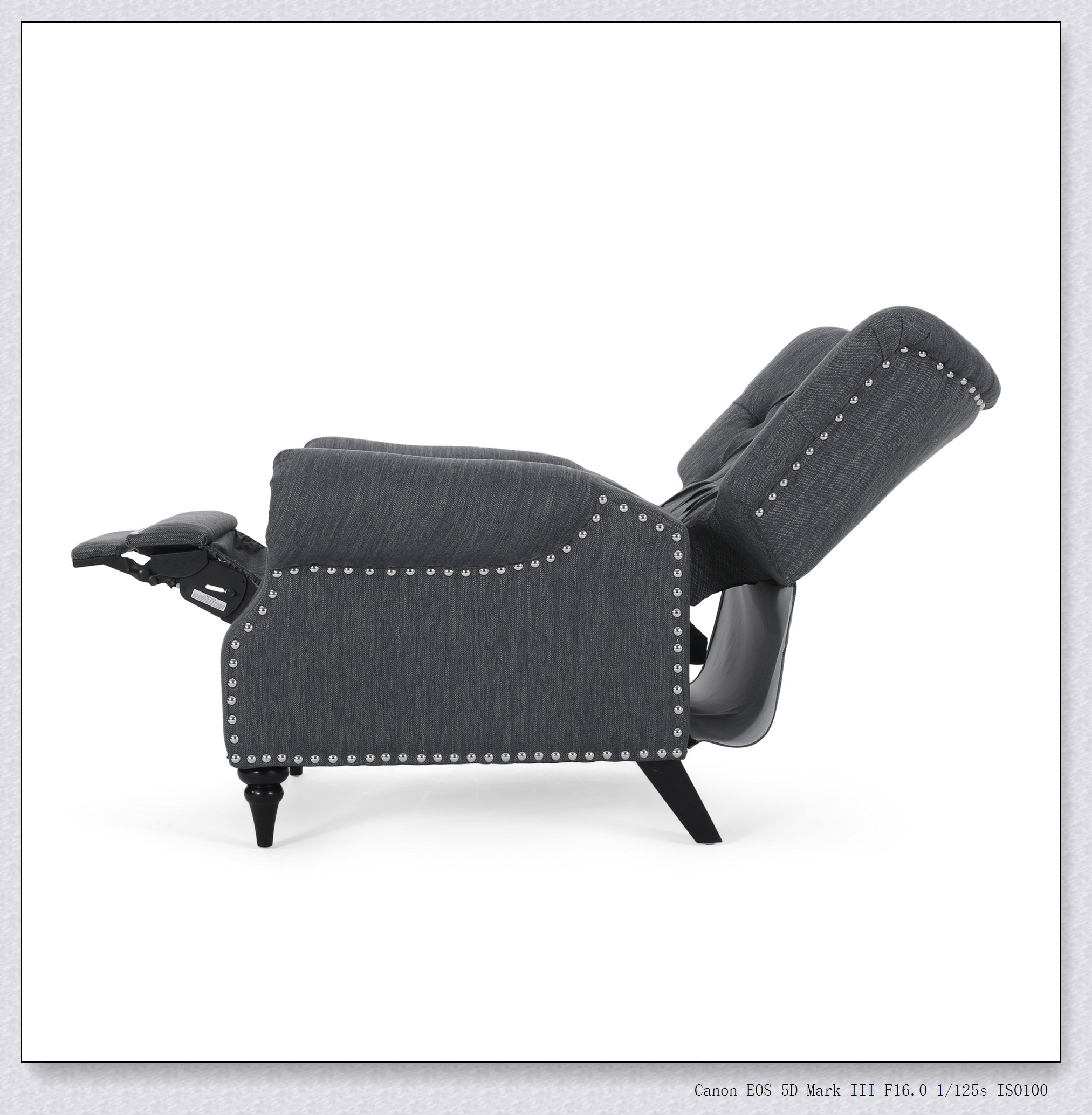 Alcott Hill Classic Style Charcoal Fabric Push Back Chair - Wayfair Canada