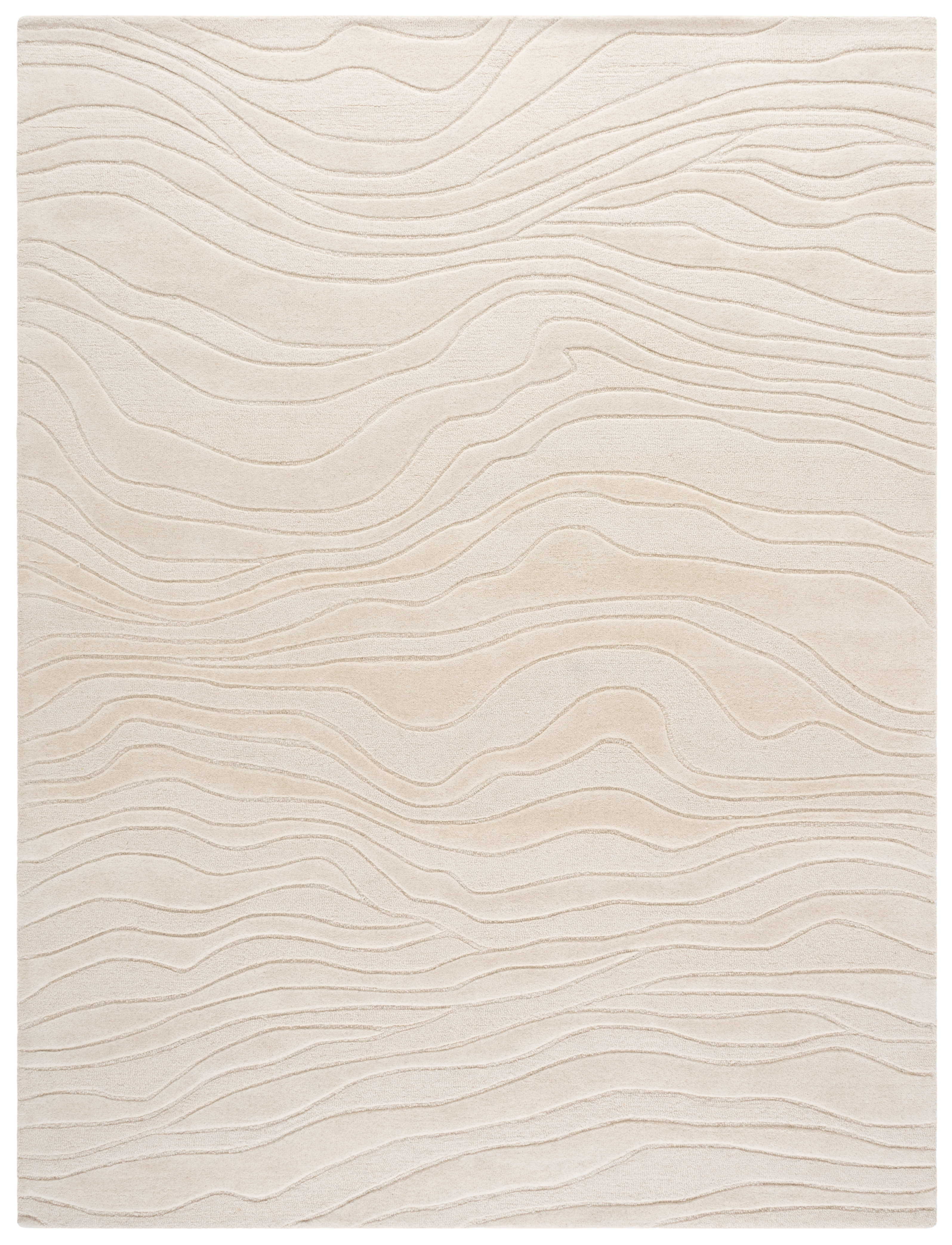 Safavieh Rodeo Drive Hand Tufted Wool/Cotton Abstract Rug in Ivory ...