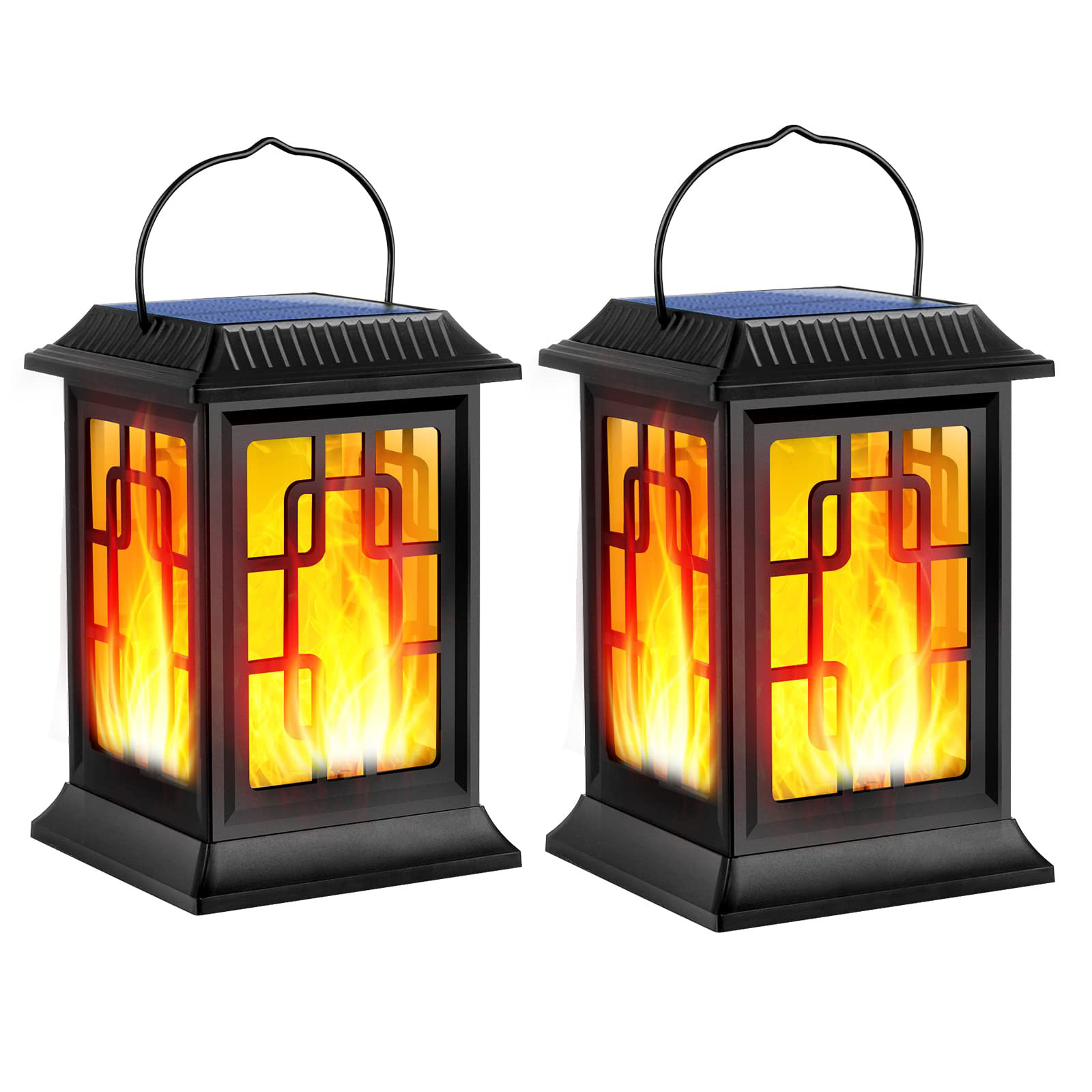 BEACHWATER POOL & SPA, LLC Solar Lanterns Outdoor, Waterproof Hanging Solar Lanterns, Garden ...