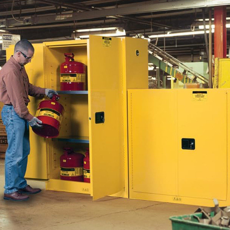 WFX Utility™ Manual-Close Flammable Storage Cabinet, 1 Shelf, 2 Door ...