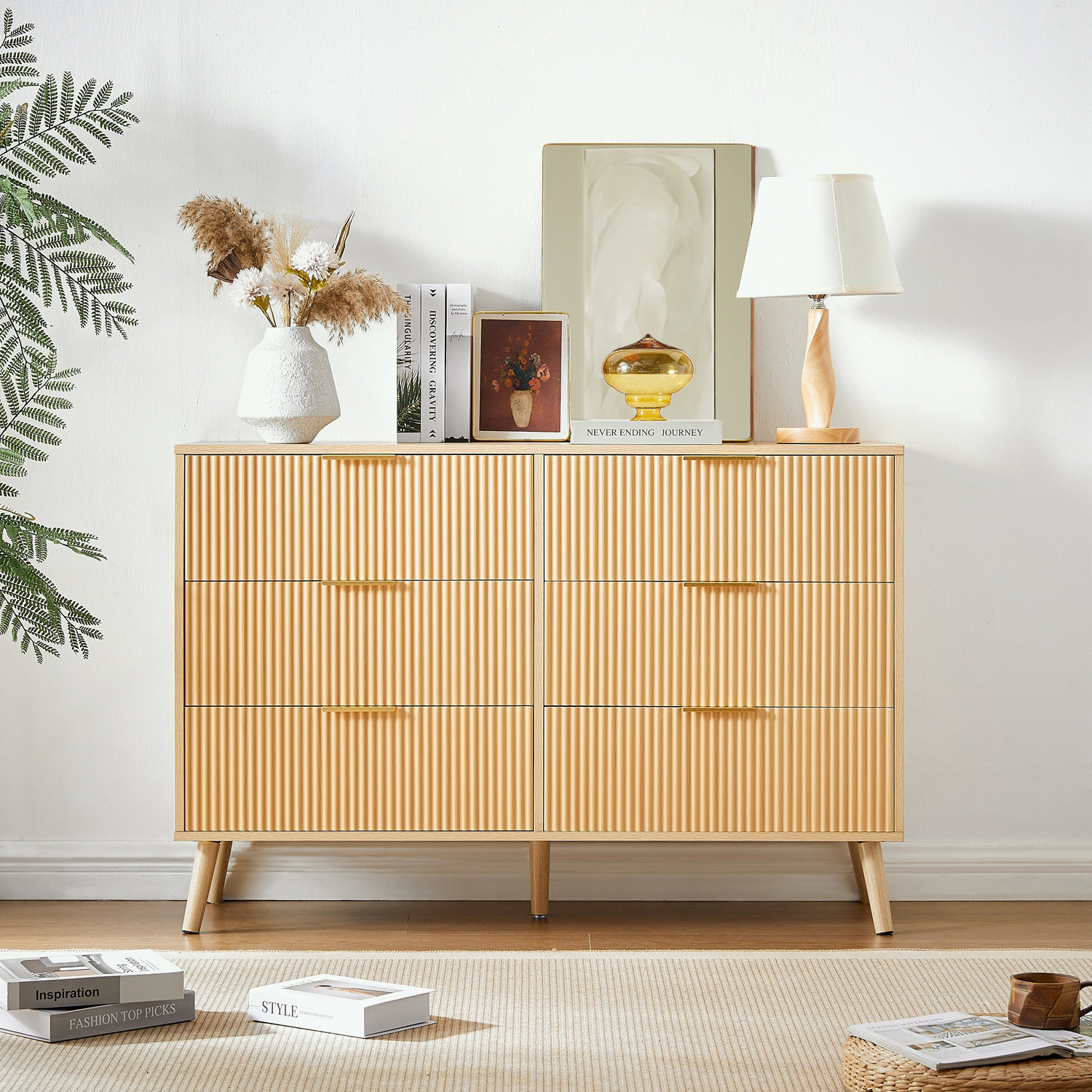 George Oliver Accent chests with 6 Drawers and sturdy legs | Wayfair