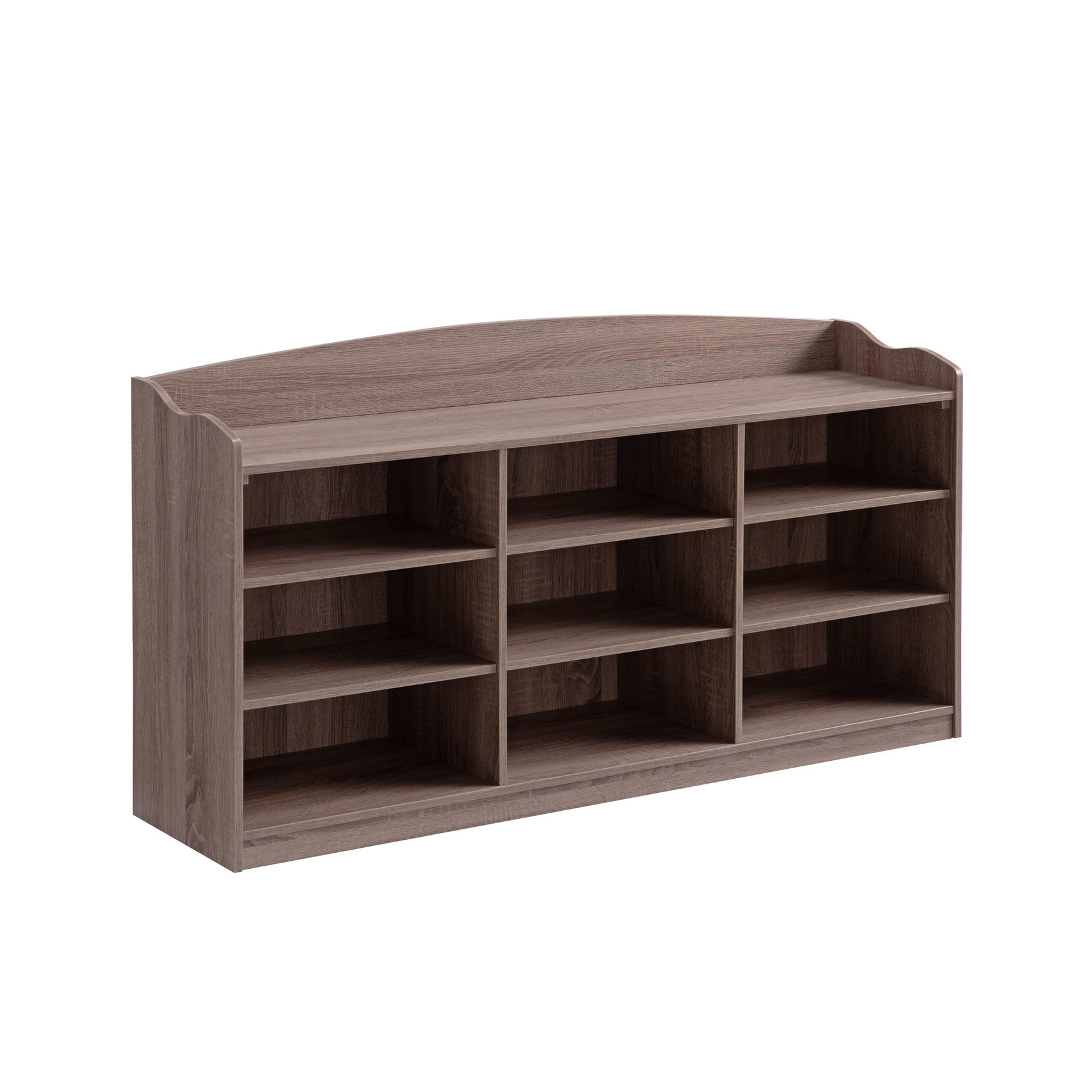 Winston Porter Dark Taupe Wooden Shoe Box, Suiting Entryway Space ...