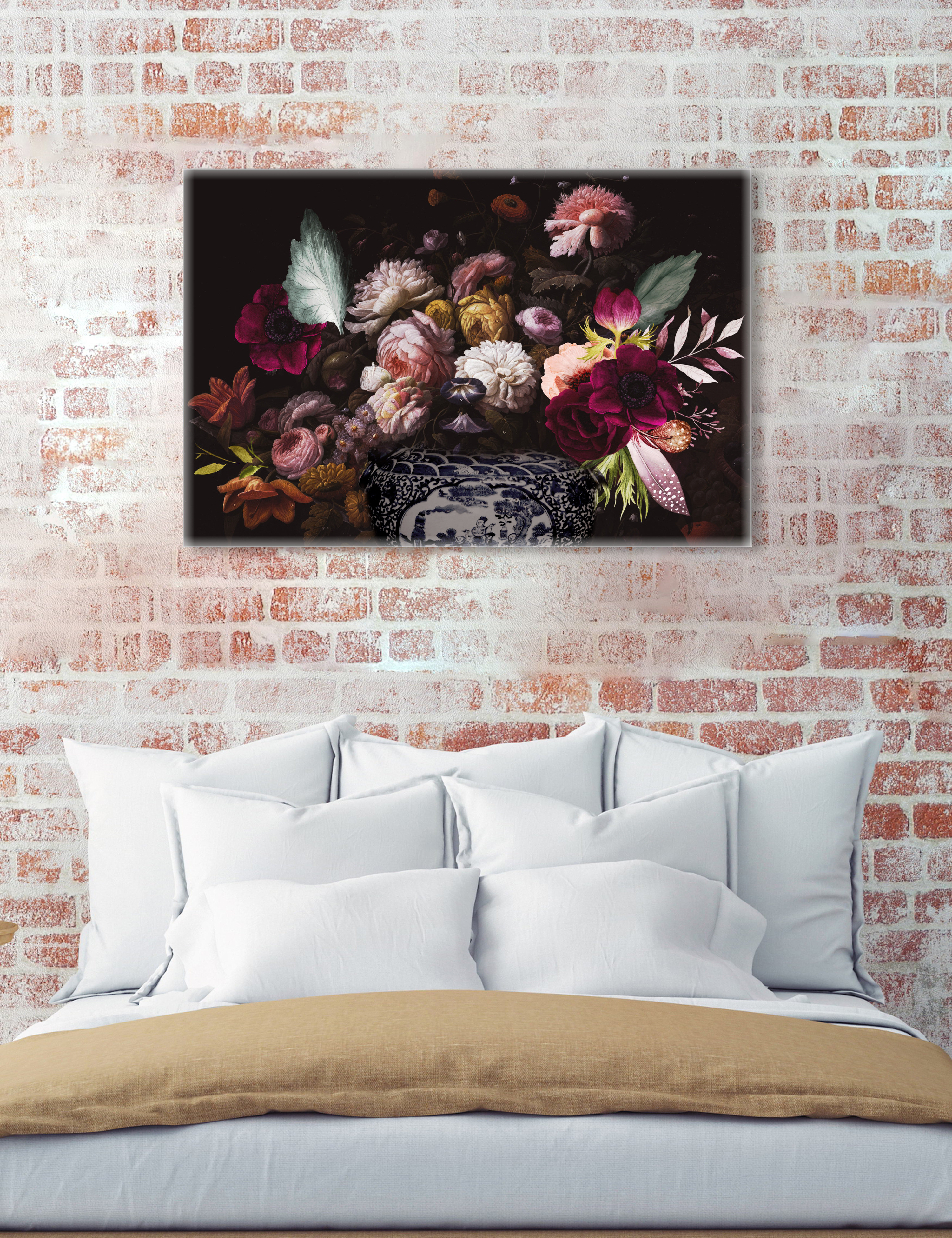 Oliver Gal Colorful Classical Bouquet - Painting | Wayfair