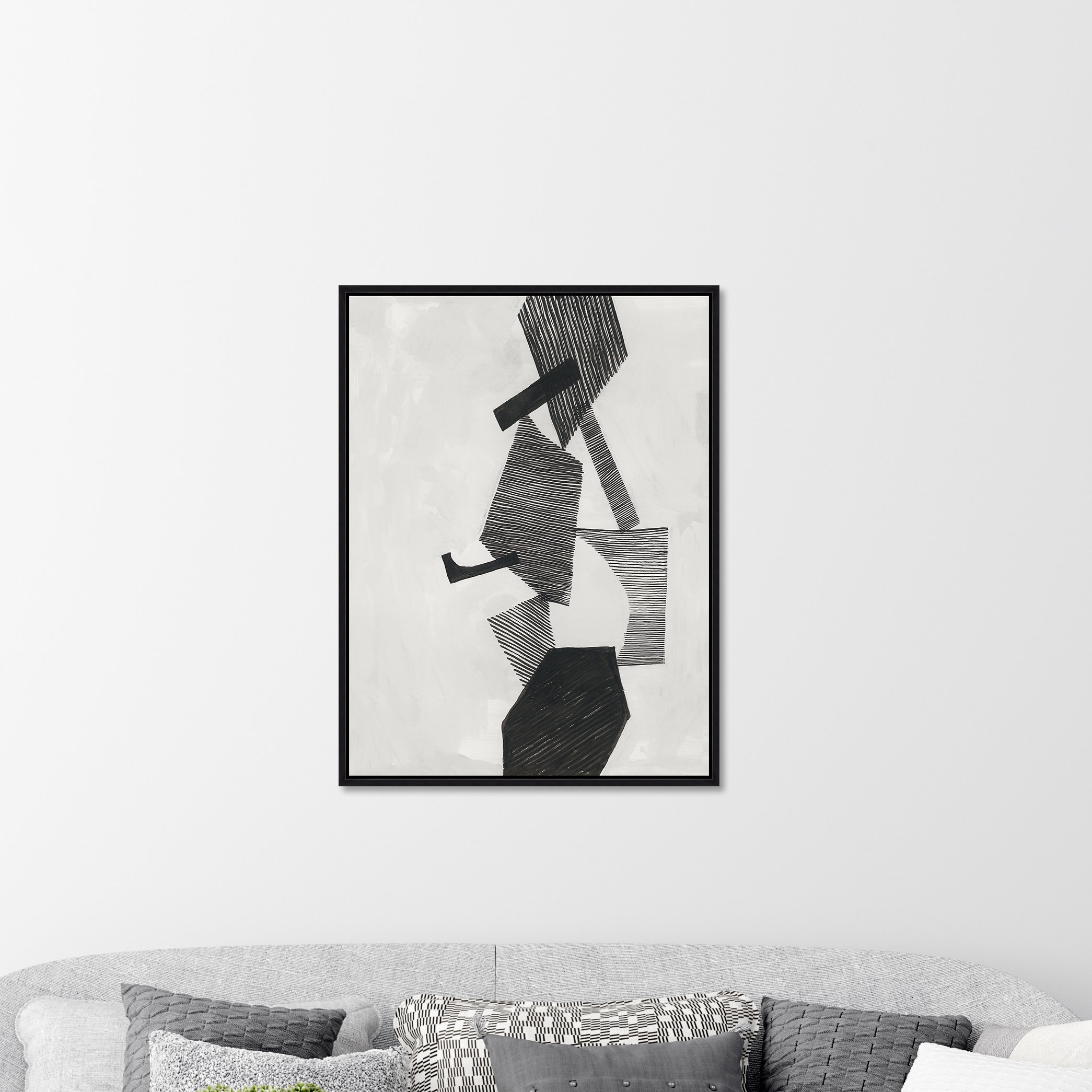 Chelsea Art Studio Richard Ryder Puzzled Shapes II On Canvas by Richard ...