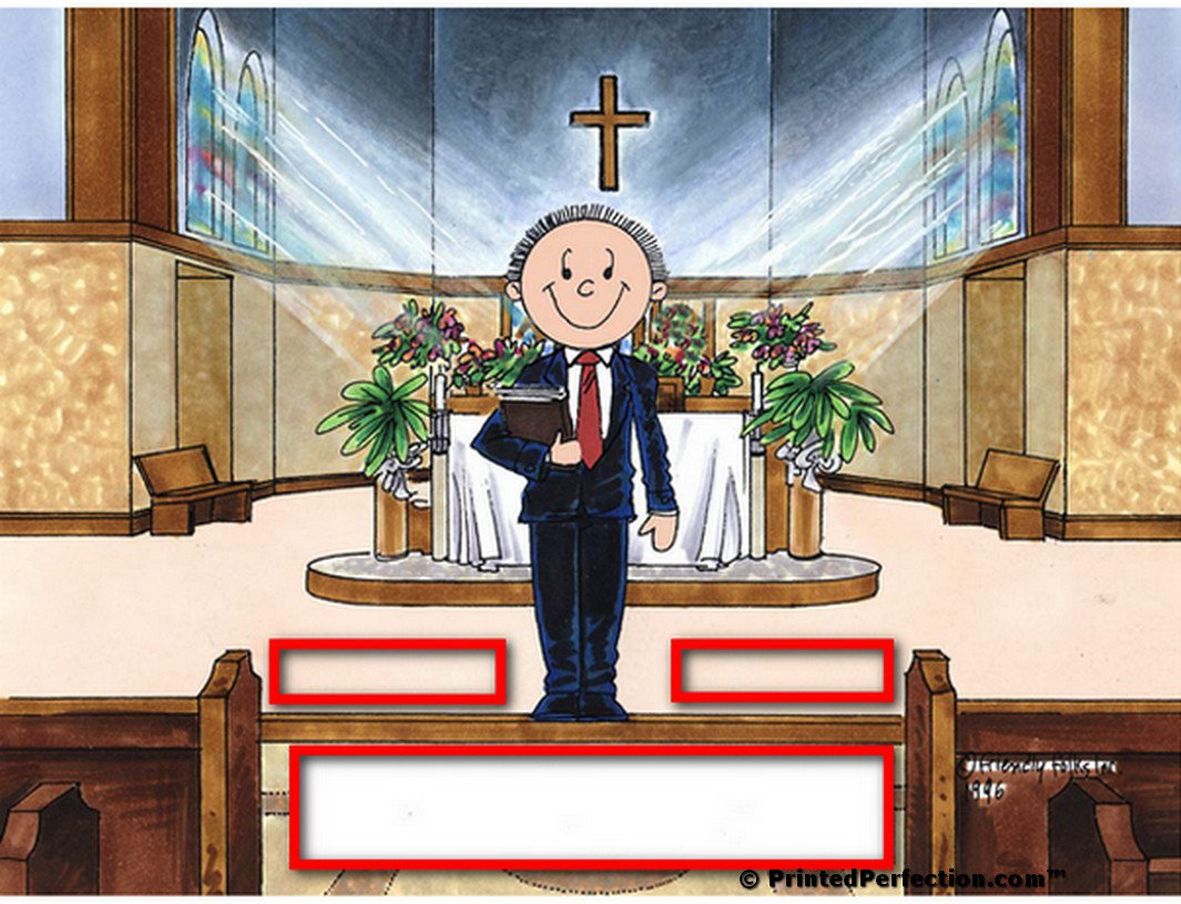 Printed Perfection Personalized Minister - Male Wooden Magnet - Great ...