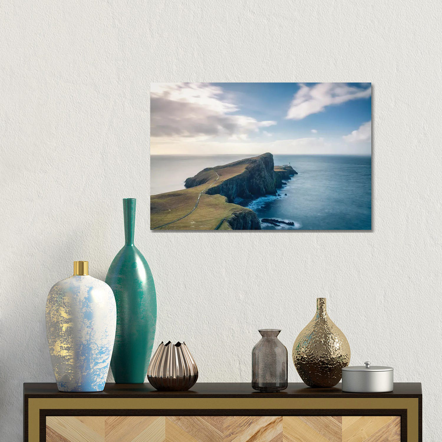 Longshore Tides Neist Point Lighthouse - Framed Wall Art Print | Wayfair