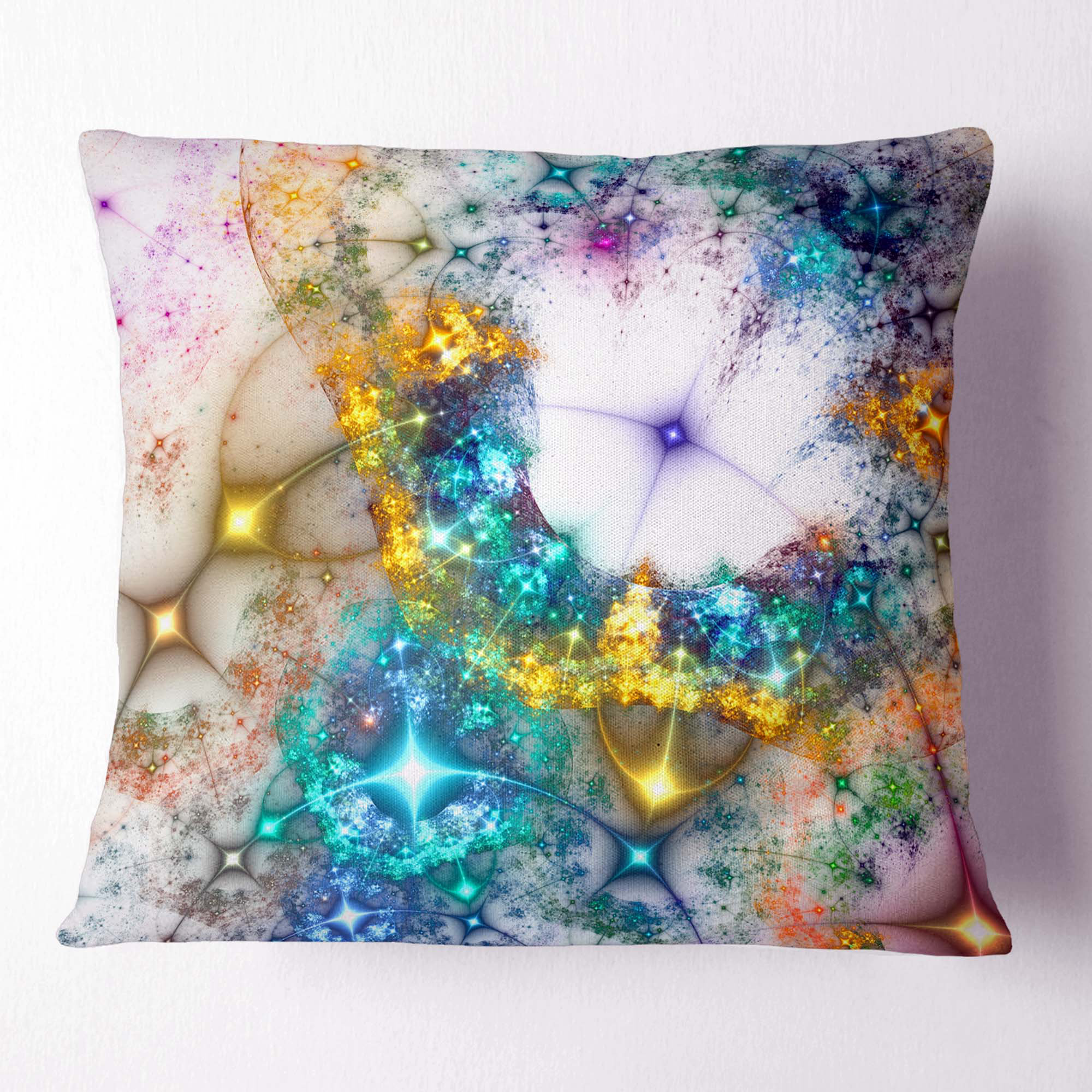 Design Art Cosmic Black Hole - Abstract Printed Pillow | Wayfair
