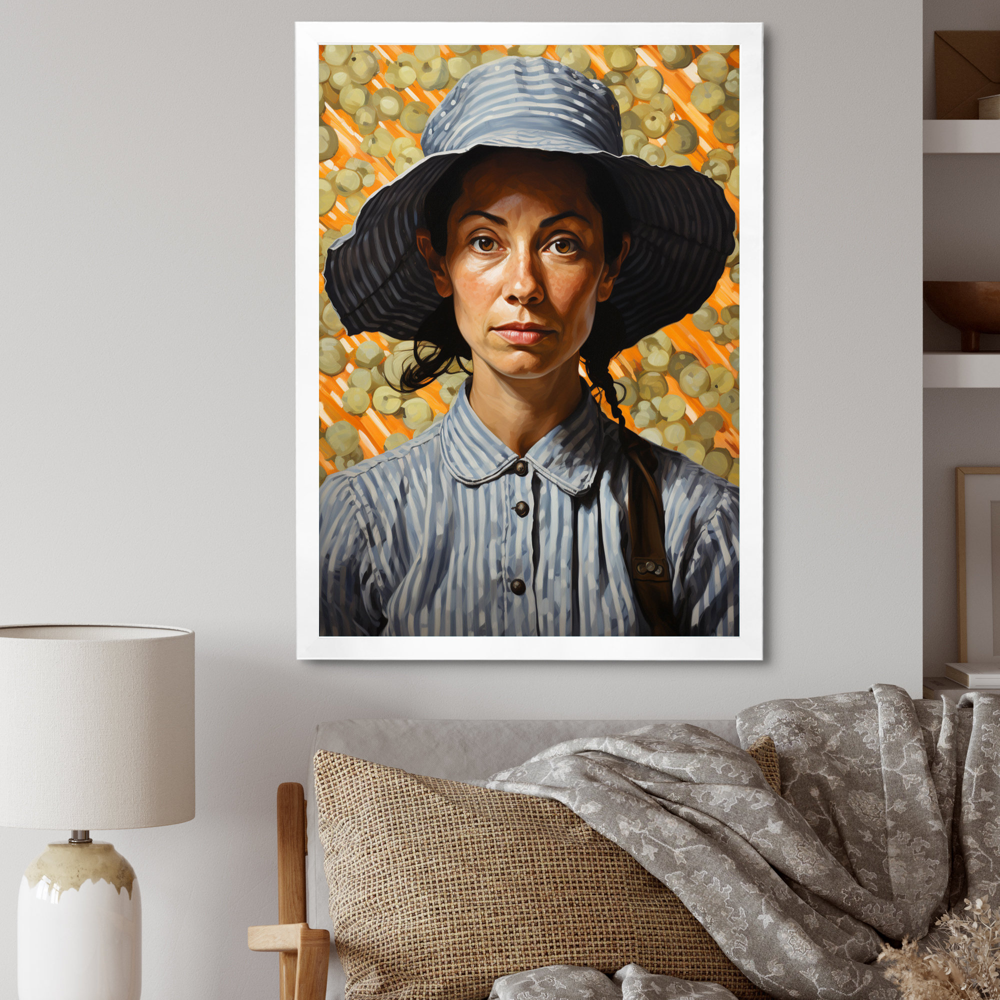 Red Barrel Studio Farmhouse Farmer Portraits Ii II - Portrait Canvas ...